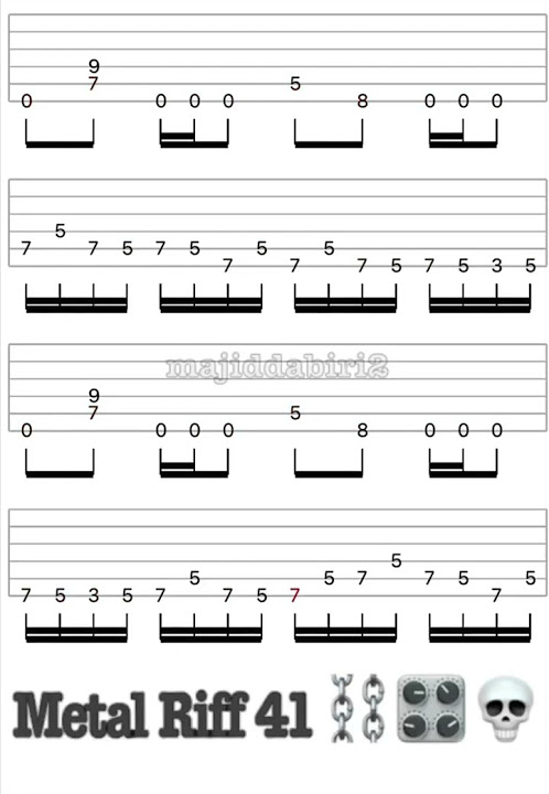 Metal Riff 41 - YouTube