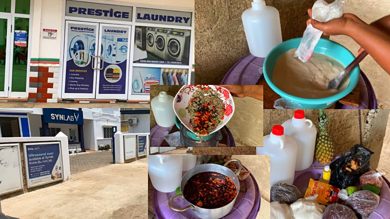 DAY IN A LIFE/laundry/asking for price of a genetic test/making sobolo ...