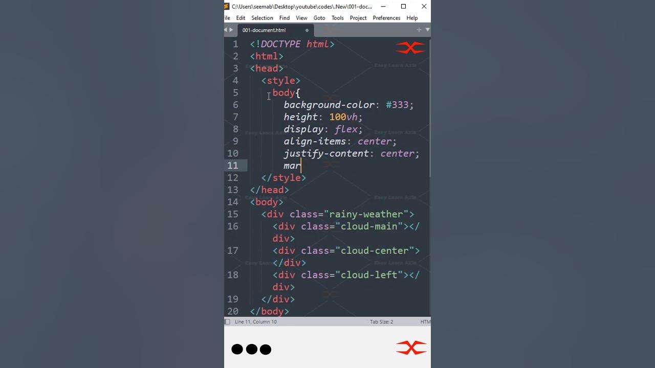 Clouds Icon | HTML CSS - YouTube