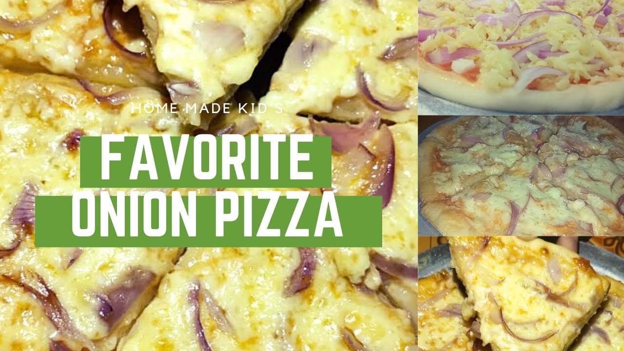Onion cheese pizza| home made pizza base cheesy pizza recipe| Without ...