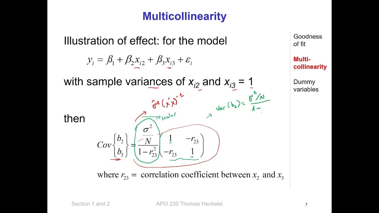 Multicollinearity & Dummy variables - YouTube