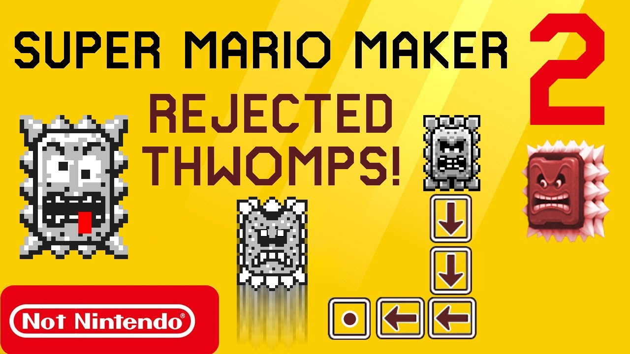 Mario Maker 2 Rejected Updates Thwomp Showcase! - YouTube