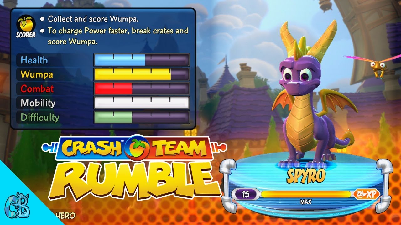 Crash Team Rumble - Playing as Spyro Max Level - YouTube