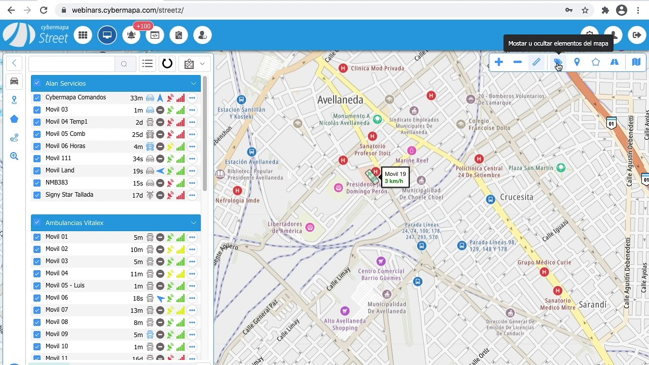 Rastreo Vehicular - Módulo de Mapa - Cybermapa Street Z - YouTube
