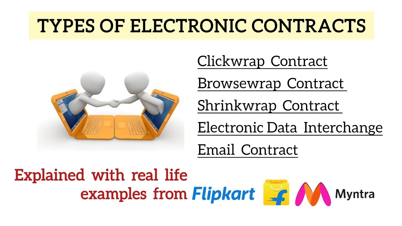 Types of Electronic Contracts | IT Act 2000 | Cyber Law - YouTube