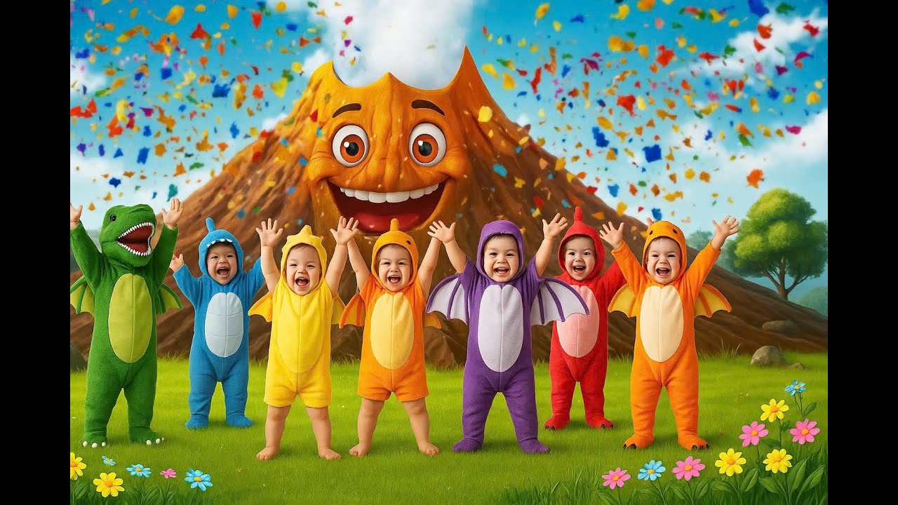 Funny Dino Kids Dance | Baby Rhymes | Toddler Dance Show | Dinosaur ...