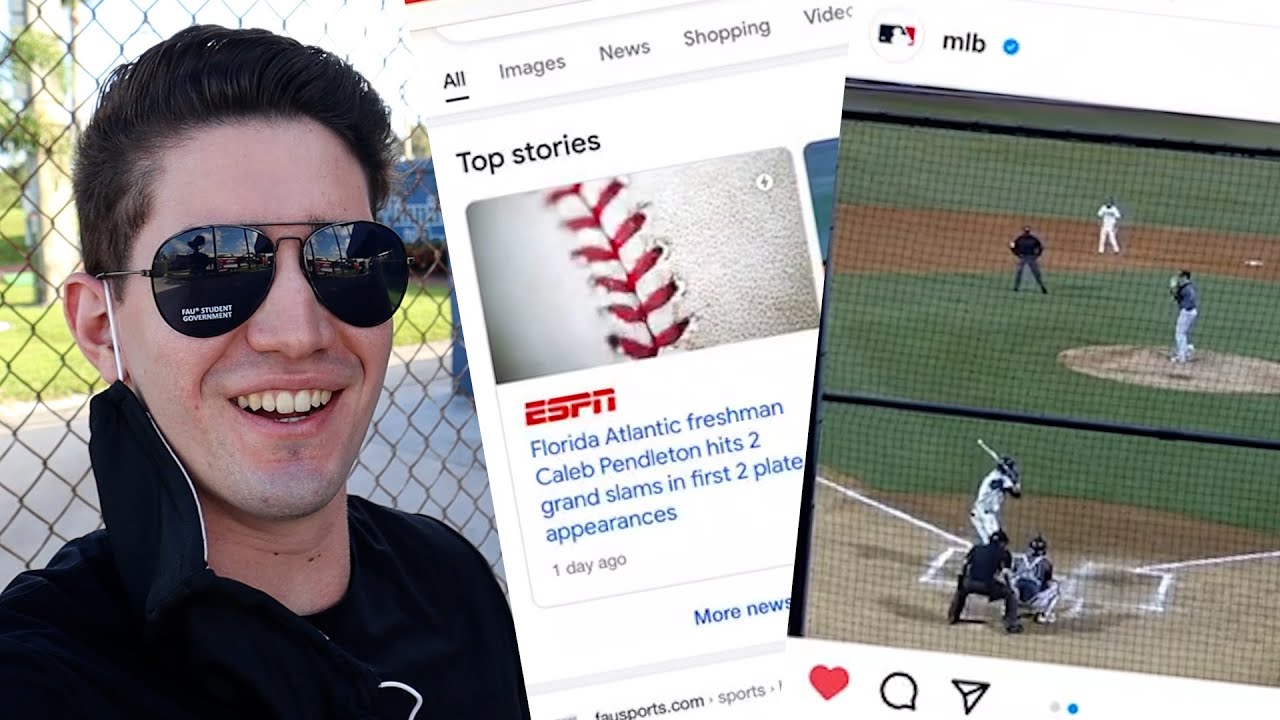 FAU'S CALEB PENDLETON MADE COLLEGE BASEBALL HISTORY! - YouTube