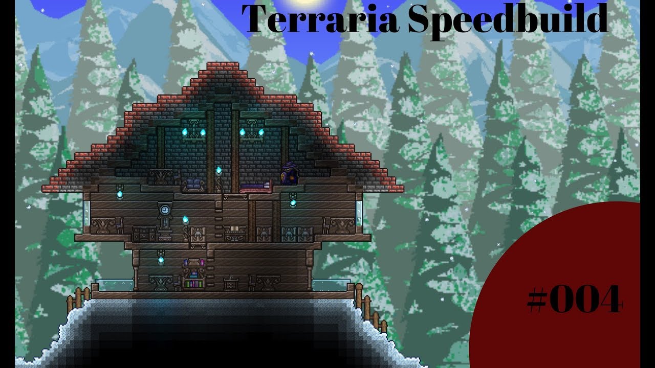 Terraria Speedbuild #004 Boreal Woodhouse - YouTube