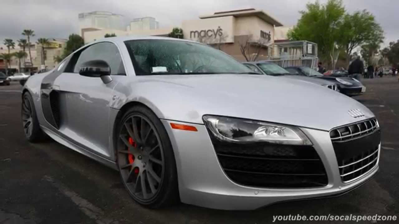 Supercharged Audi R8 V10 at Supercar Sunday in 4K - YouTube