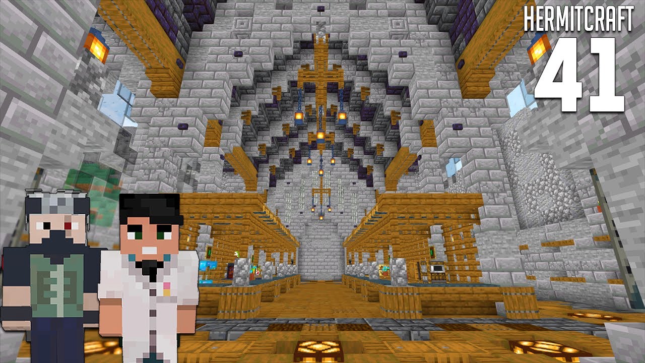 Hermitcraft 9 - Ep. 41: SHENANIGANS WITH CUB/ETHO & MARKET INTERIOR ...