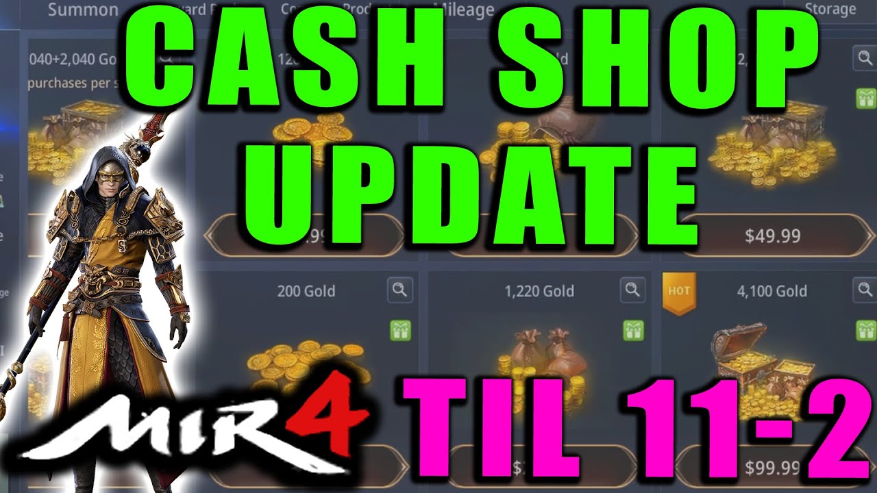 MIR4 - What to Buy From The Cash Shop! Updated and Valid through 11/2 ...