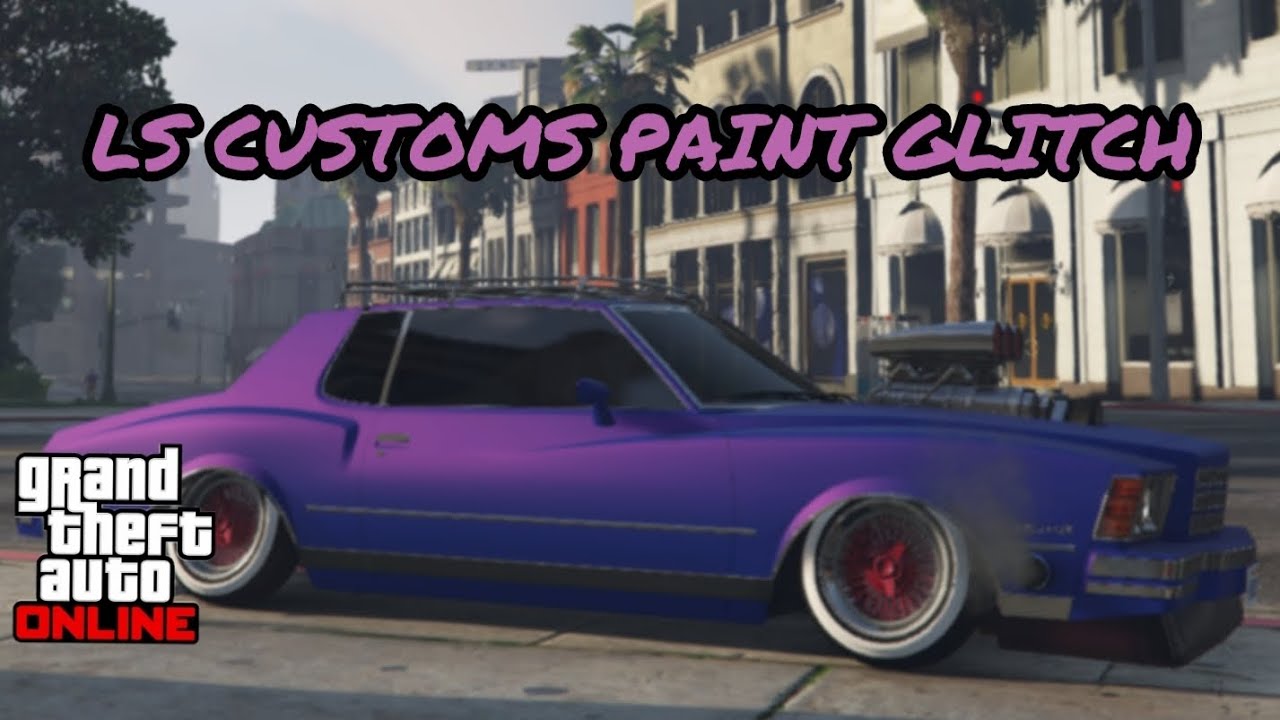 LS CUSTOMS GLITCH | MAKE MODDED COLORS | SOLO AND EASY - YouTube