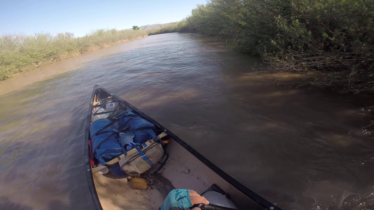 Gila River Winkelman to Kelvin #20 - Solo Canoe Trip - YouTube