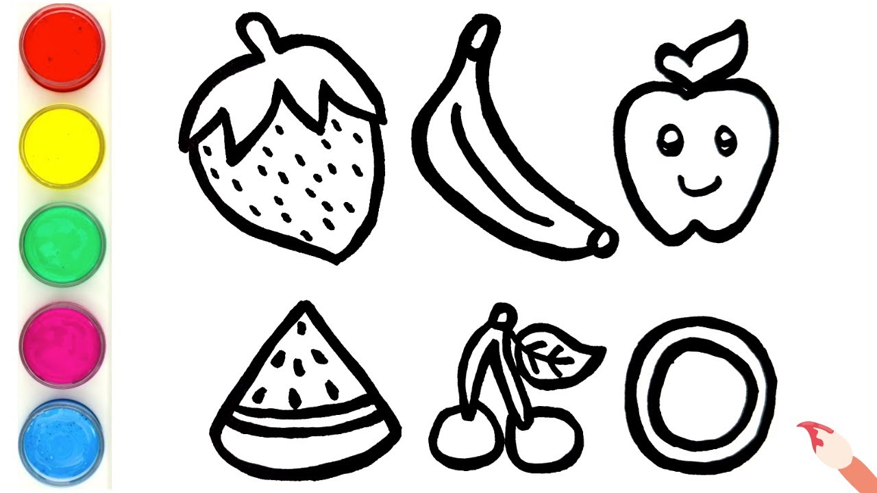Let's Learn How to Draw Fruits Together | Painting, Drawing, Coloring ...