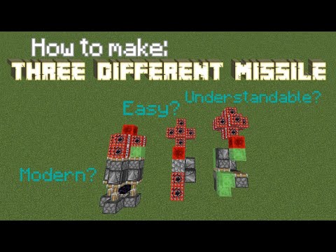 How To Make Missile In Minecraft (Bedrock Edition) - YouTube