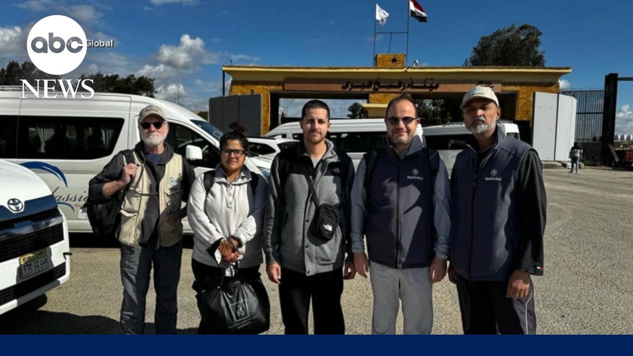 Volunteers for MedGlobal help Gaza with humanitarian aid - YouTube