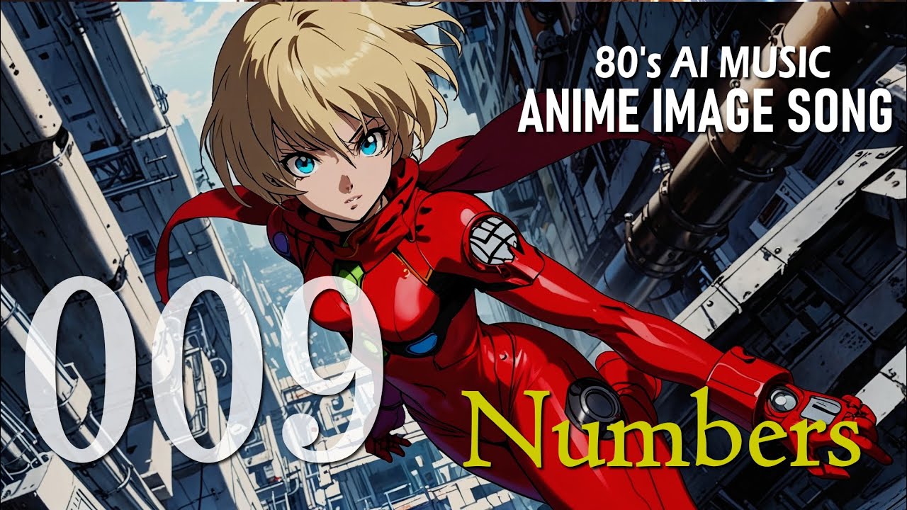 AI音楽 TVアニメサイボーグ009からのイメージソング「009 Numbers」Ver.3 SUNO AI オリジナル曲 80's ...