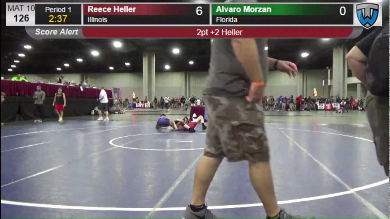 2074 Cadet Men 126 Reece Heller Illinois vs Alvaro Morzan Florida ...
