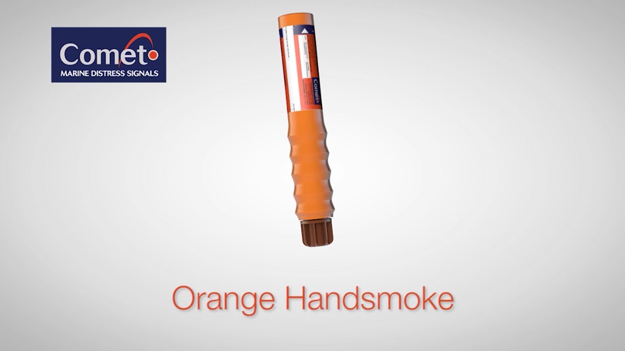 Comet Smoke Signal Orange daylight distress signal | Demonstration ...