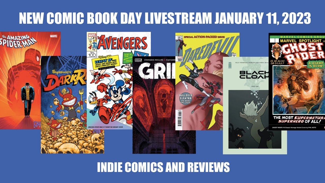 New Comic Book Day Livestream January 11, 2023 / Indie Comics and ...
