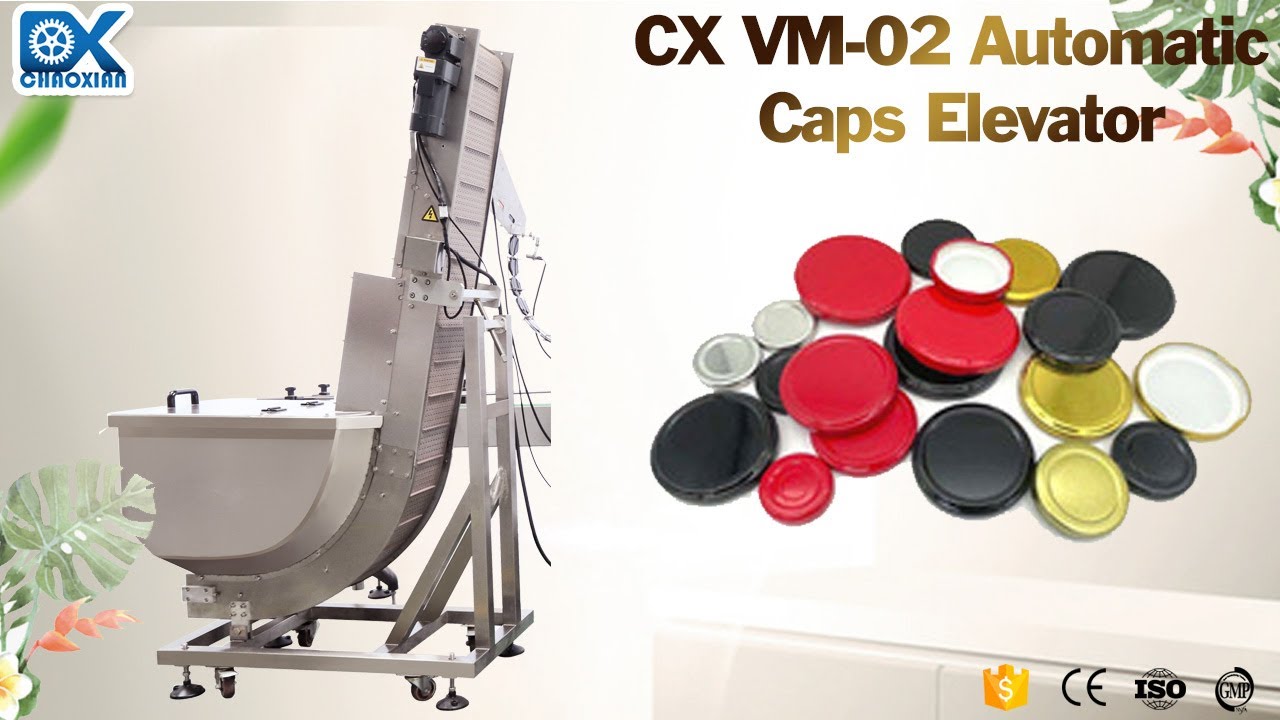 Automatic Capping Machine, with Cap Sorting Elevator For Plastic Jar ...