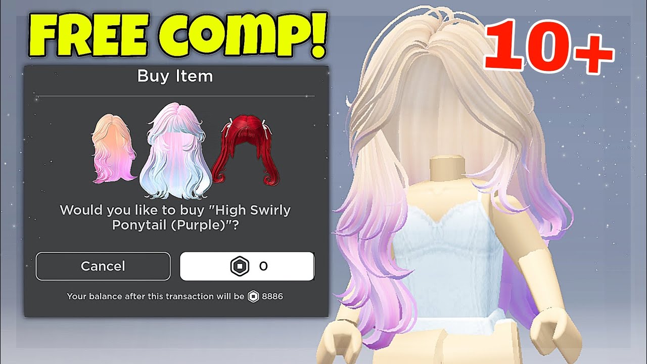 10+ FREE HAIR AND ITEMS! STILL AVAILABLE - YouTube