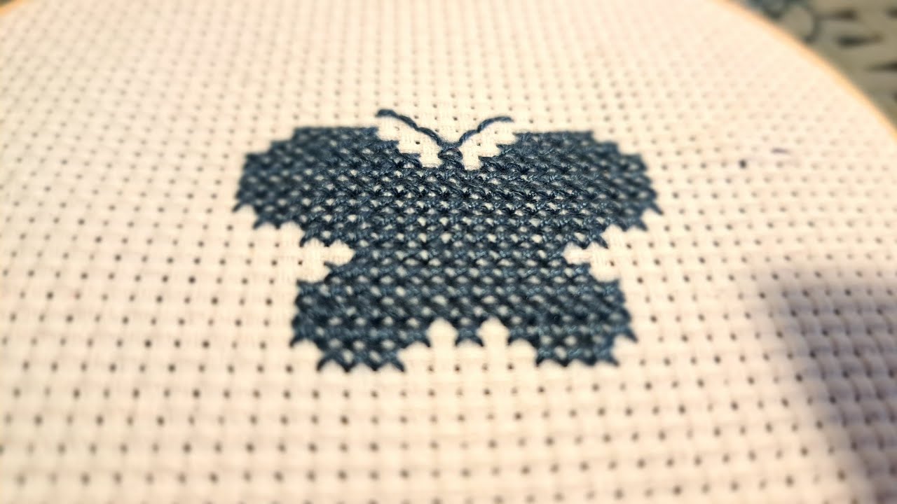 Tutorial how to embroidery the butterfly - YouTube