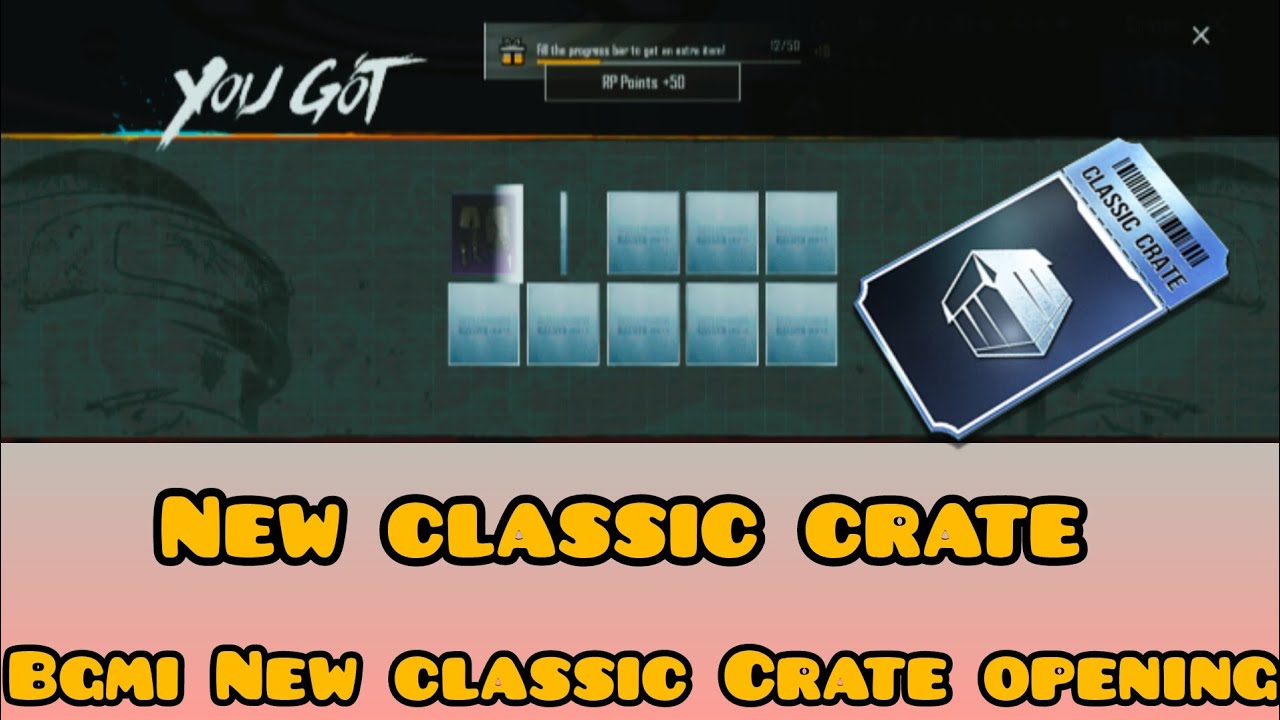 Bgmi new classic crate opening #bgmi #crateopening - YouTube