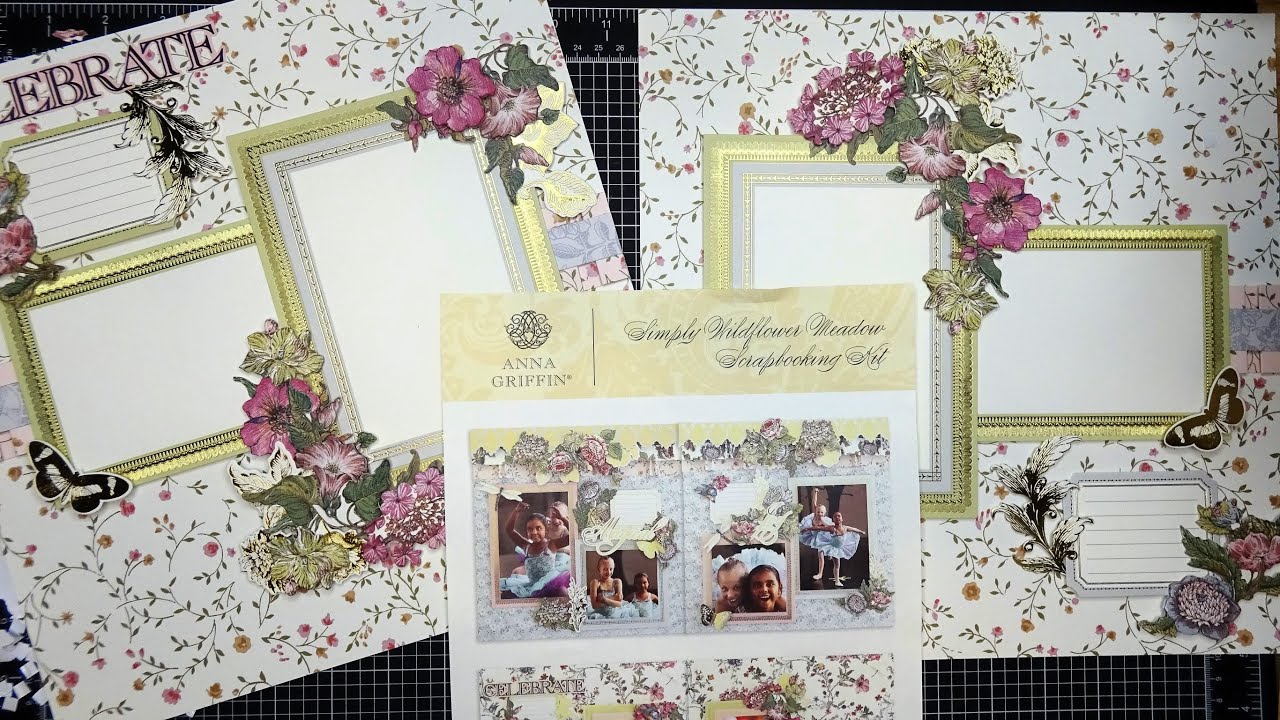 Anna Griffin "Simply Wildflower Meadow" Scrapbooking Kit Inspo Sheet ...