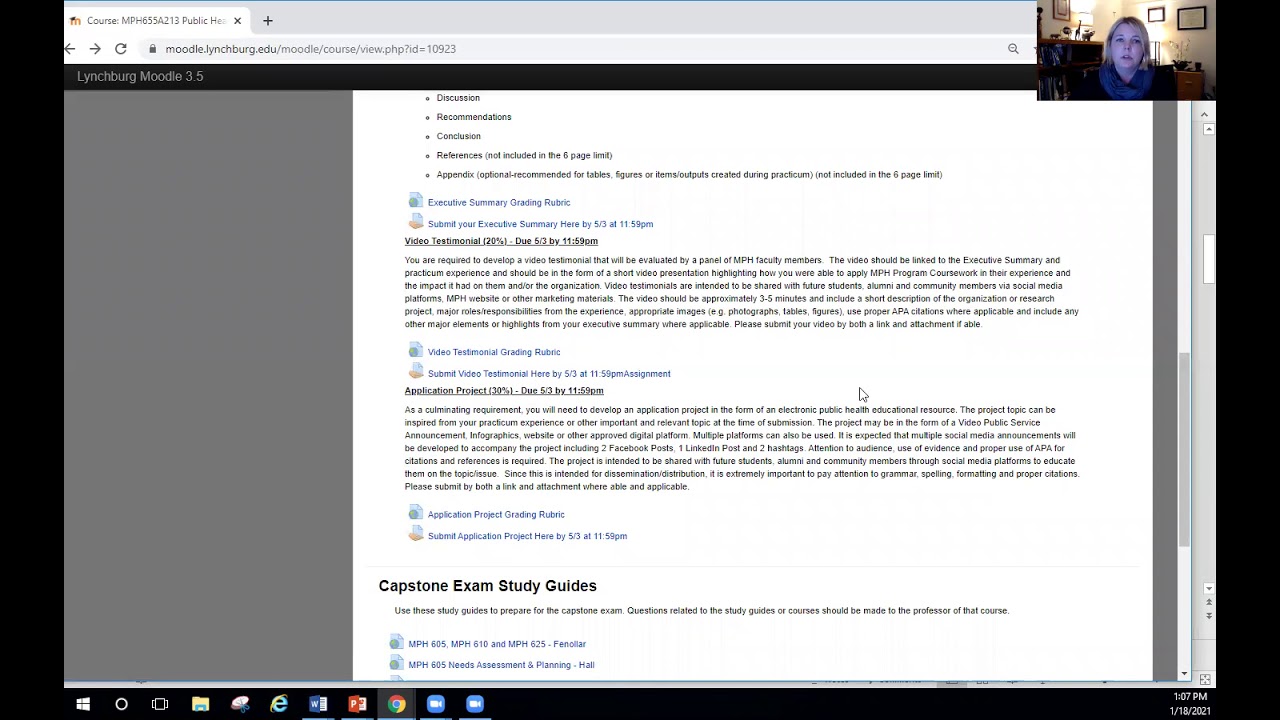 MPH Capstone Course Overview - YouTube