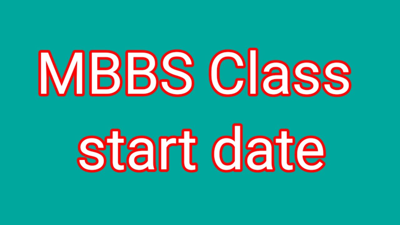 MBBS class start date? DME notice - YouTube