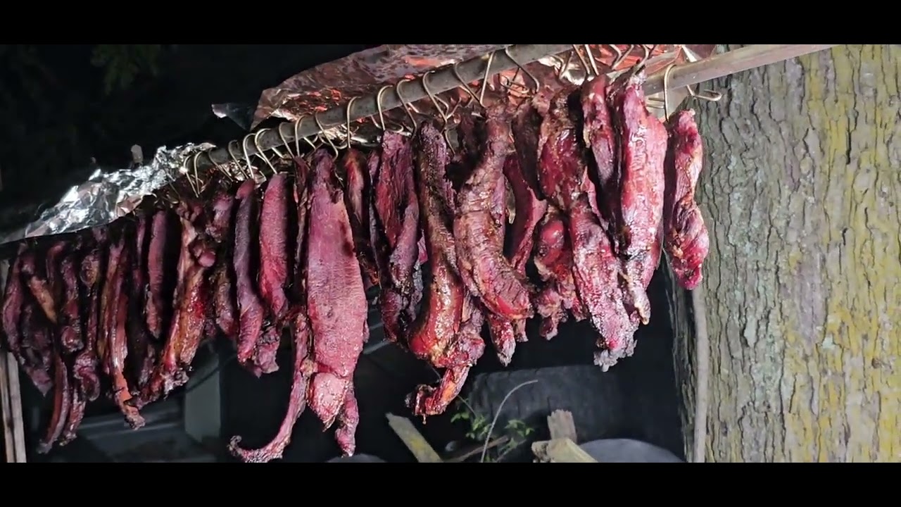 Making wild hog jerky - YouTube