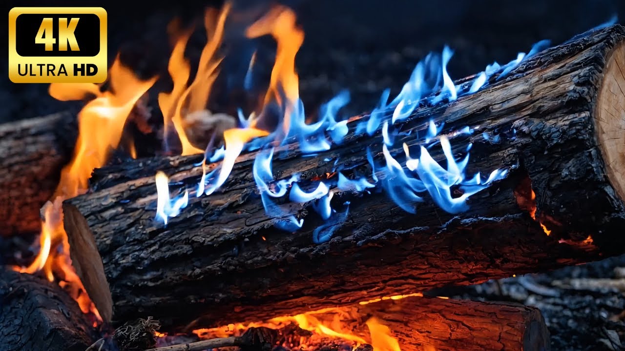 🔥 Fireplace Sleep Ambience | Best Crackling Fire & Burning Logs for ...