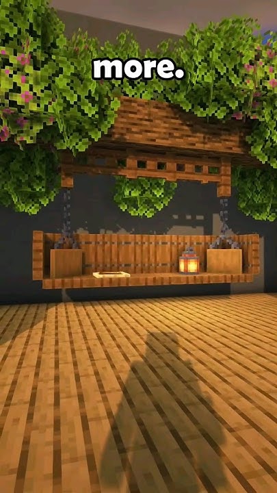 Hanging Minecraft Bench [Design Tutorial] #minecraft - YouTube