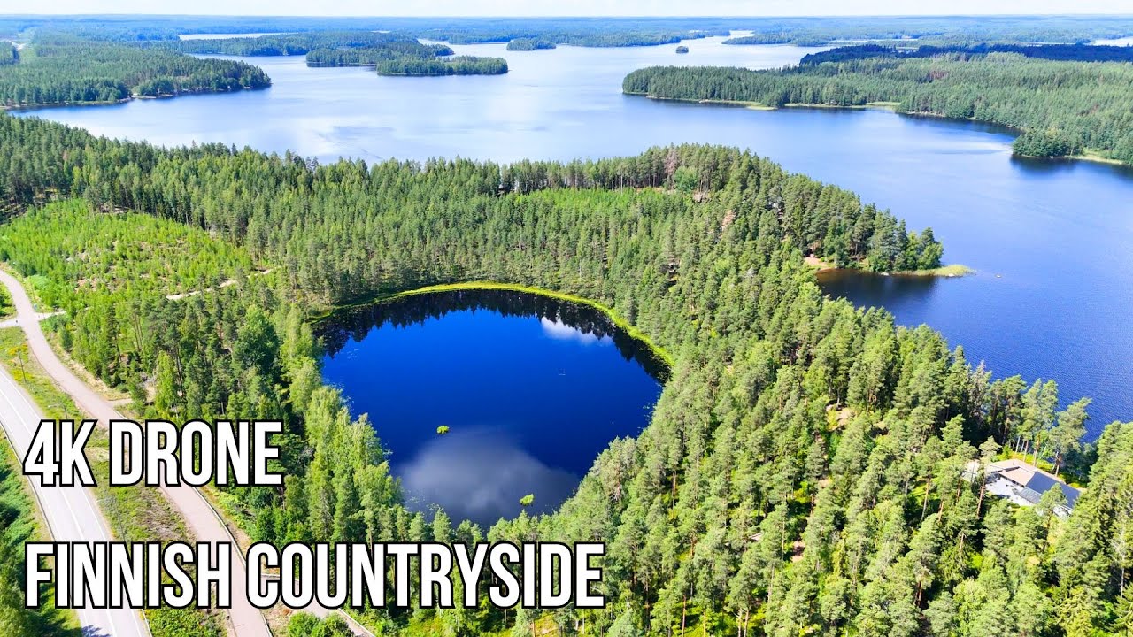 Finnish Countryside Nature Filmed With Drone | 4K - YouTube
