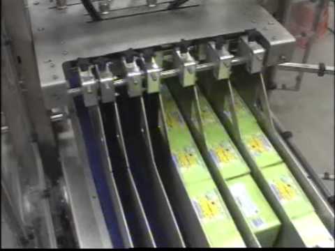 Fibre King WAP25 Case Packer Packing Cartons - YouTube