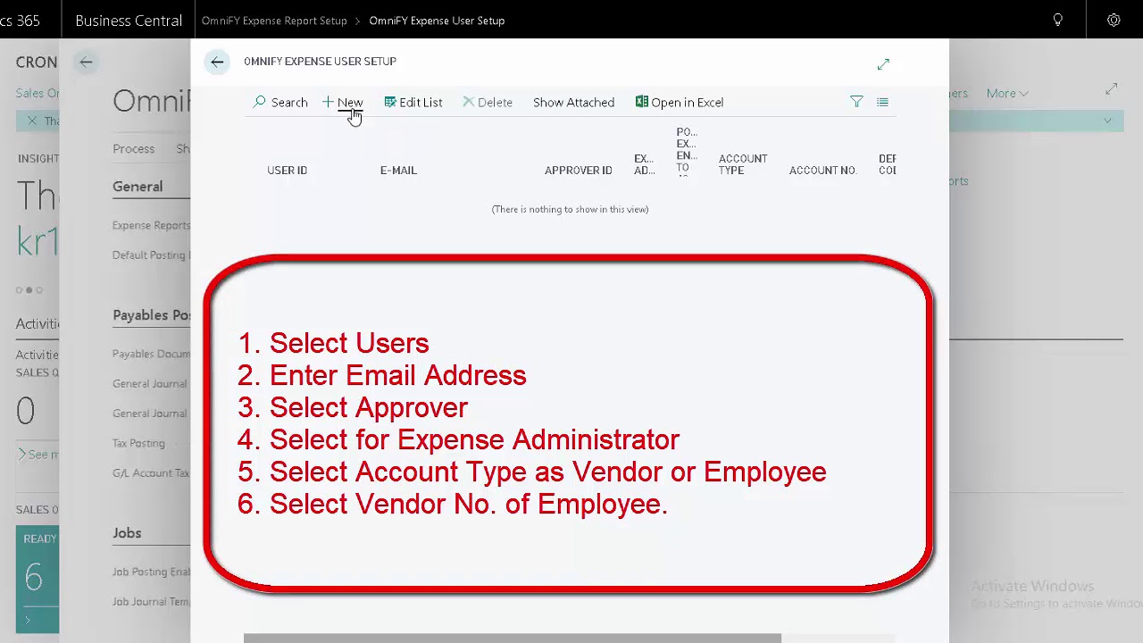 OmniFY Expense Setup - YouTube