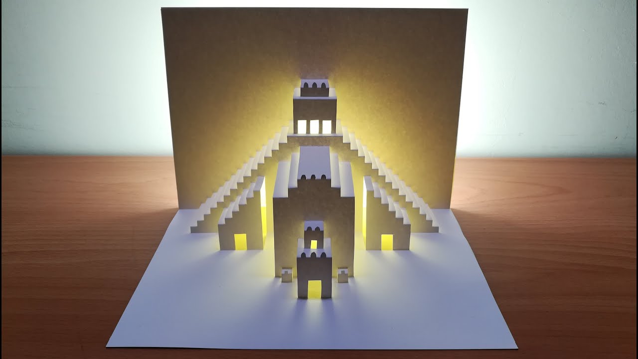 3D Pyramid Card｜Paper Crafts｜Paper Art｜Pop Up Design｜Origami ...