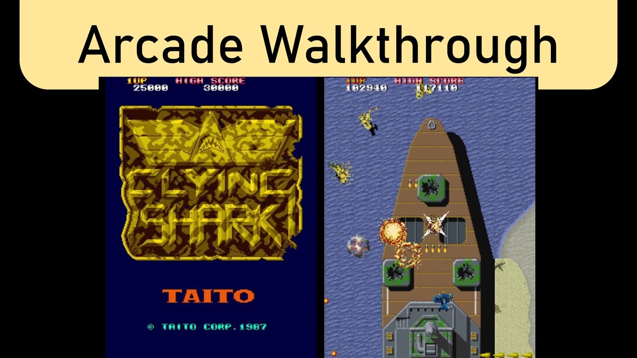 Flying Shark (Tiger Shark) Arcade Walkthrough - YouTube