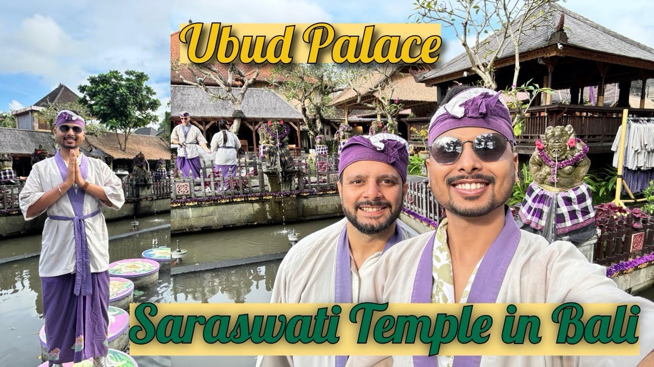Saraswati Temple in Bali | Exploring Ubud Palace🏰 | Bali Travel vlog ️ ...