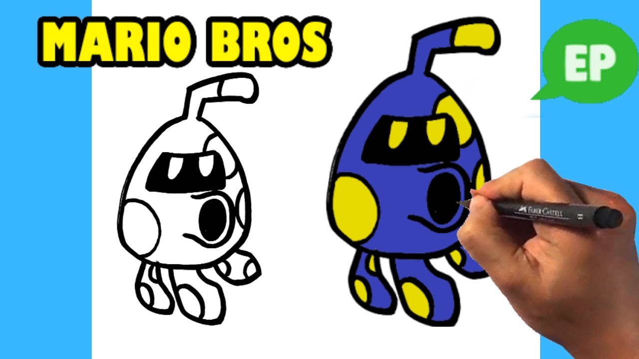 How to Draw Mario Bros - Octoomba - Nintendo Drawings - YouTube