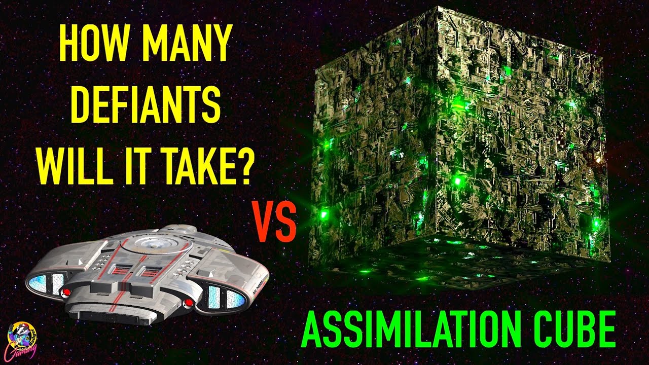 How Many Defiants To DESTROY A Borg Cube - Star Trek Starship Battles - YouTube