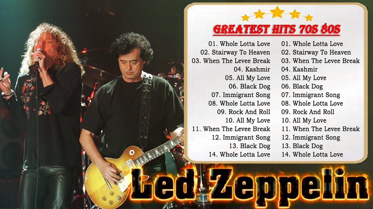 Led Zeppelin Greatest Hits Full Album 💽 Best of Led Zeppelin Playlist ...