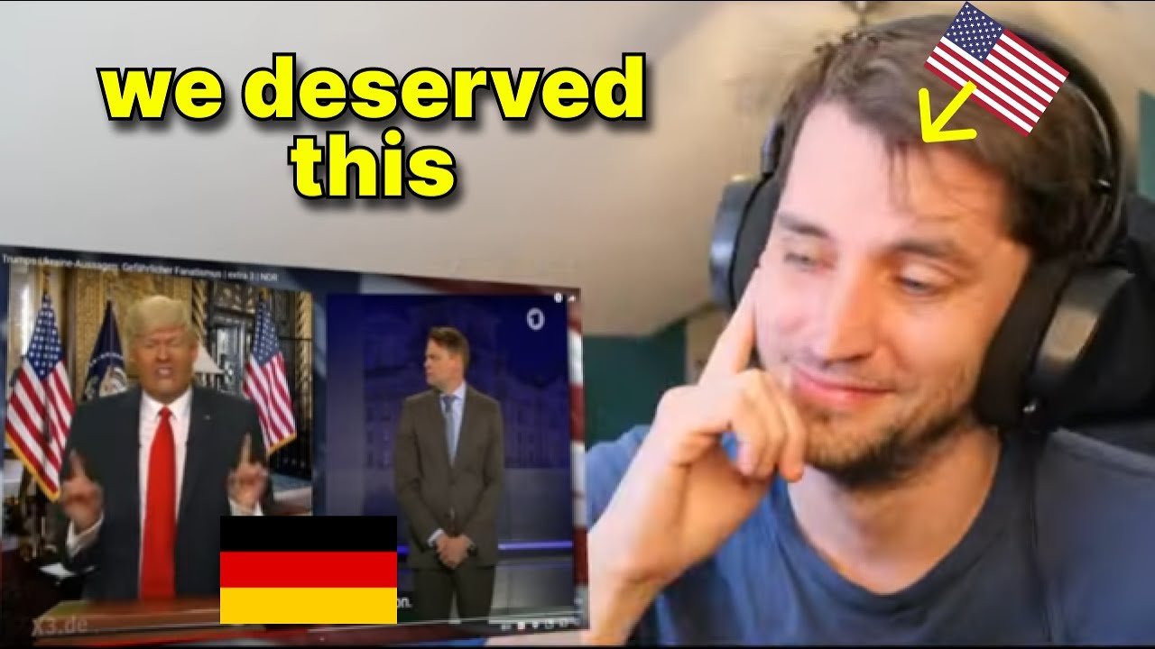 American reacts to German TV making fun of Donald Trump - YouTube