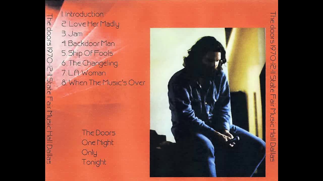 The Doors - State Fair Music Hall, Dallas, Texas - Dec 11, 1970 (Early ...