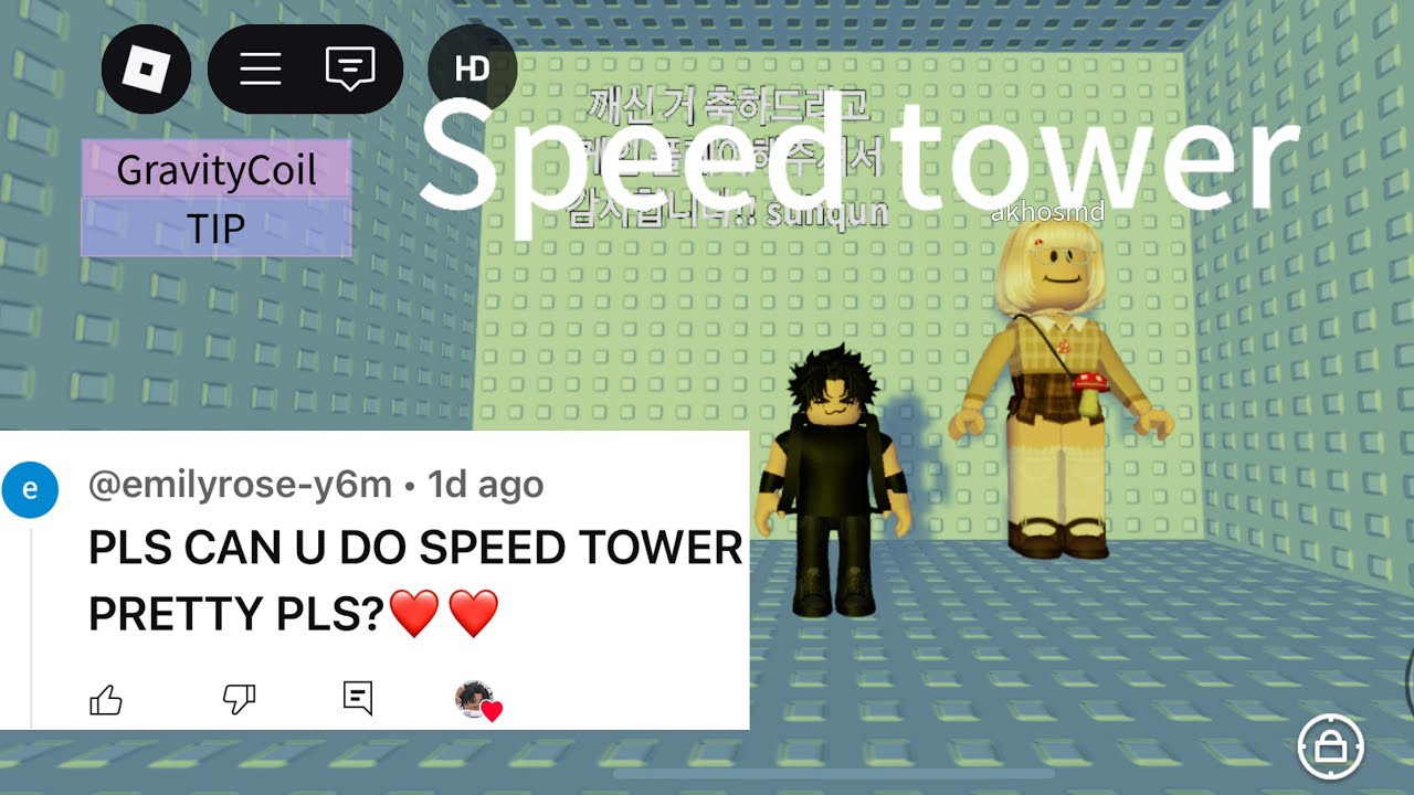 Playing speed tower - YouTube