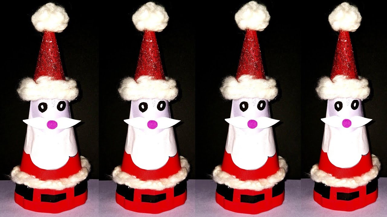 How to Make Santa Claus with Paper 🎅 / Santa Claus🎅 Making with Paper ...