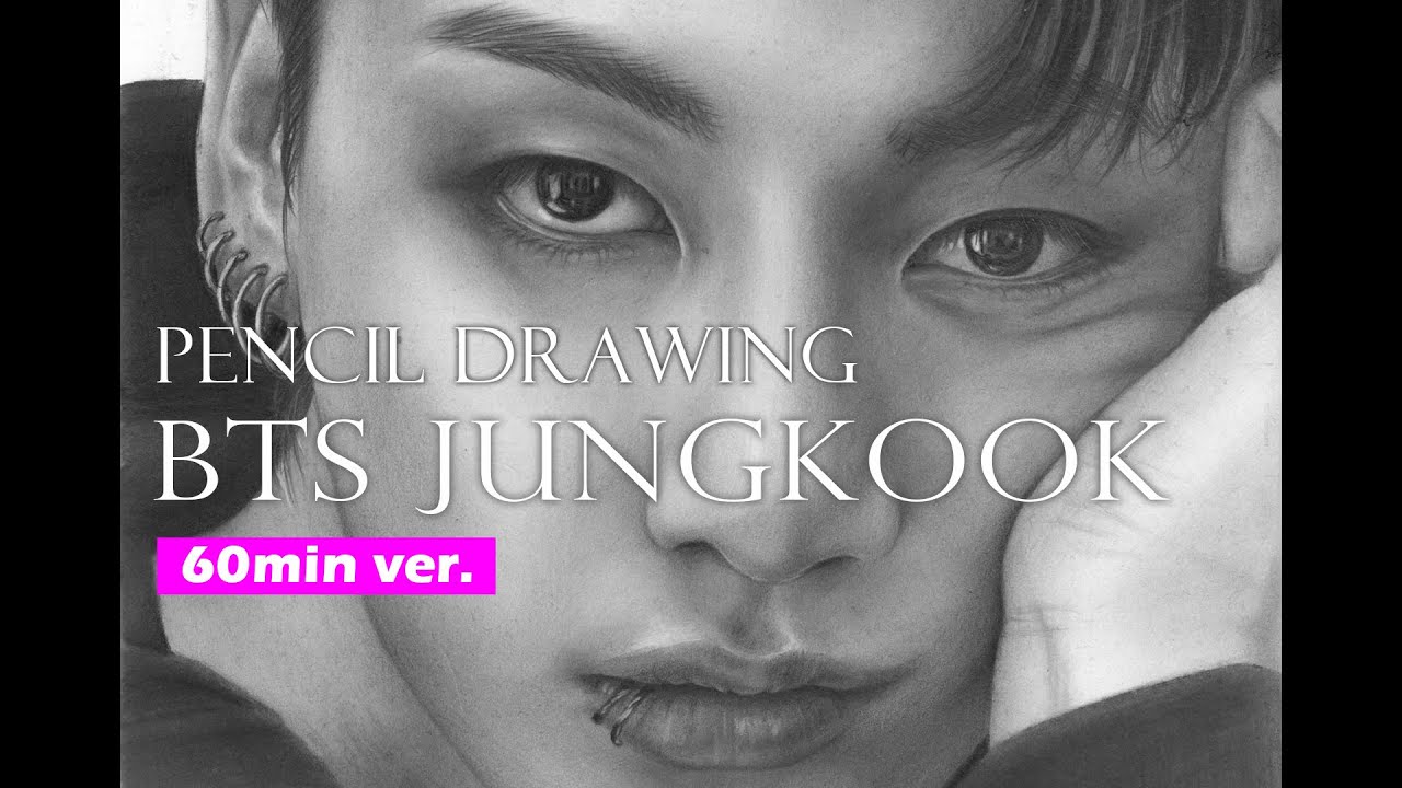 21st Bts Jungkook Drawing 60 Min Ver How To Draw Bts Jungkook Step By