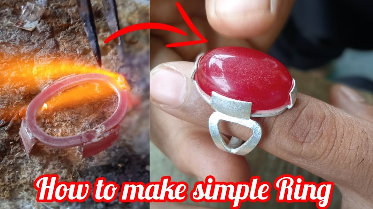 Silver Simple Ring Making Process | Rad Stone\Silver Joind A Ring 💍 ...