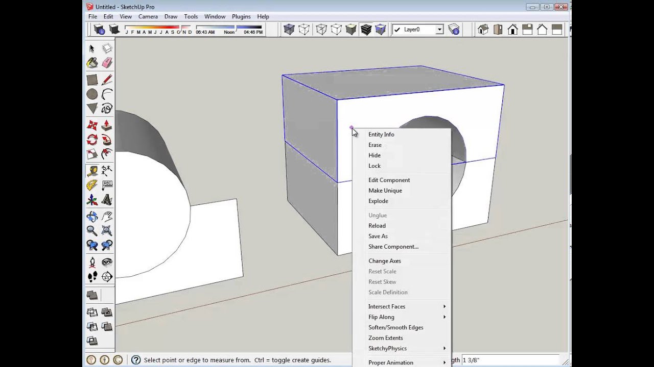 Sketchup - Drawing a Motor Mount - YouTube